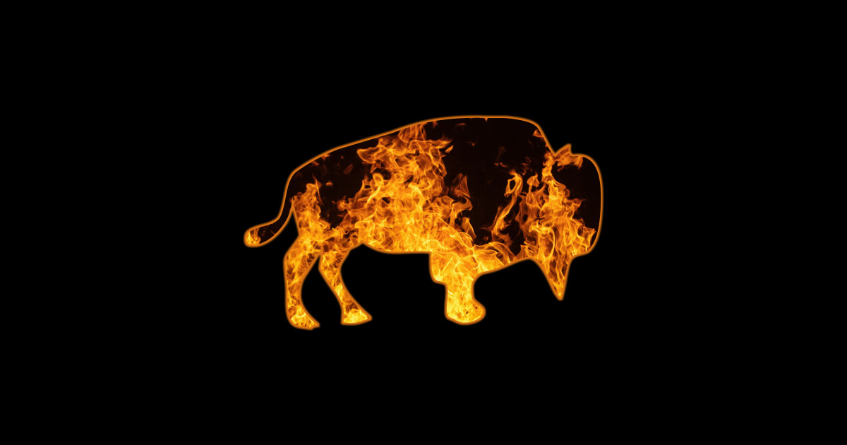 Fire Bull, Firey Musk Ox Texture - Ox - Posters and Art Prints | TeePublic