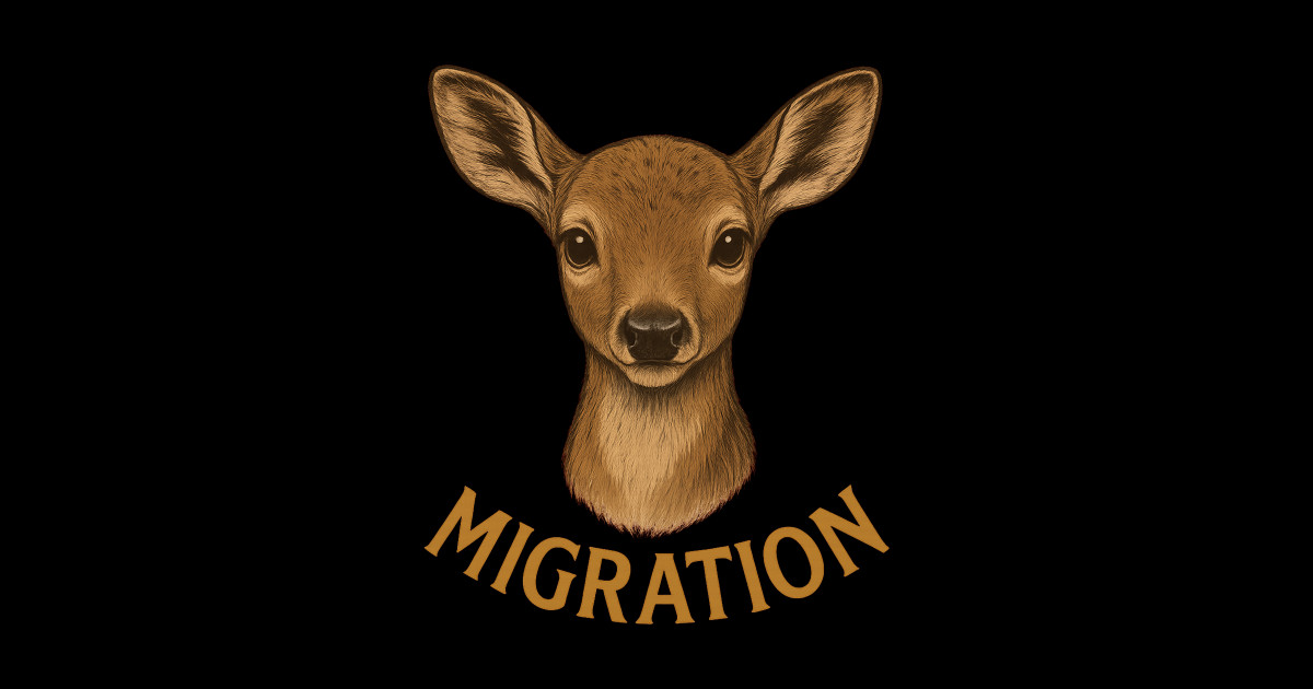 Deer Migration – Gentle Spirit of the Wild - Deer Migration - Sticker ...