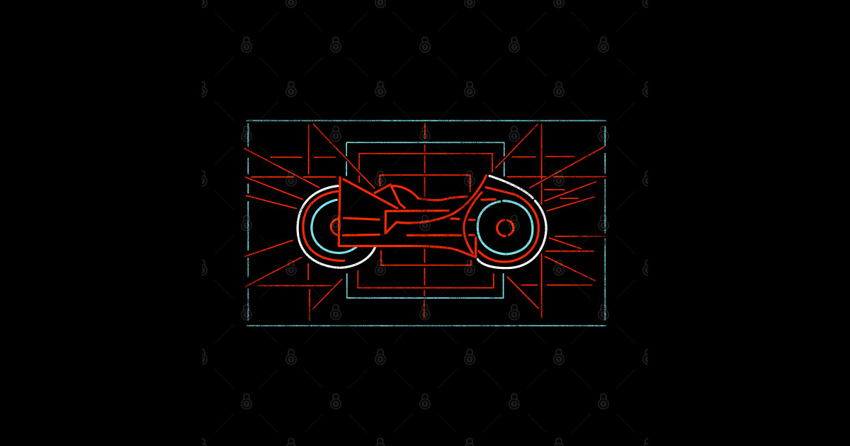 Tron Bike - Tron - Sticker | TeePublic
