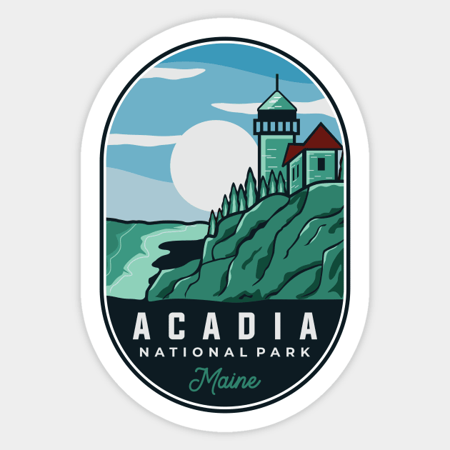 Acadia National Park - Acadia National Park - Sticker | TeePublic