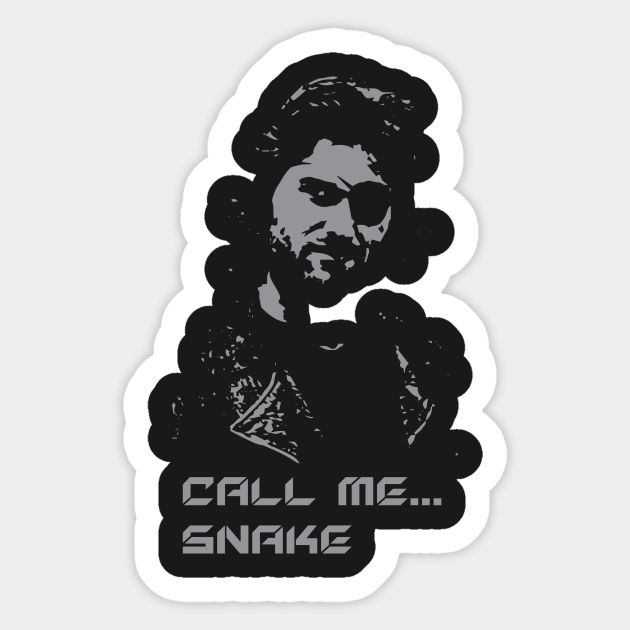 call me snake - Snake Plissken - Sticker | TeePublic