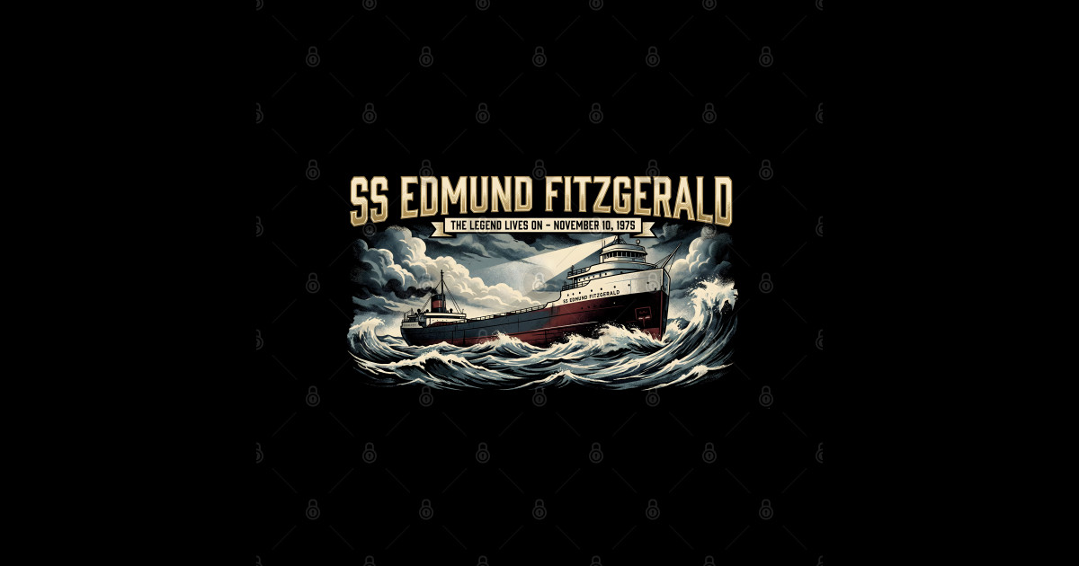 Edmund Fitzgerald - Edmund Fitzgerald - Sticker | TeePublic