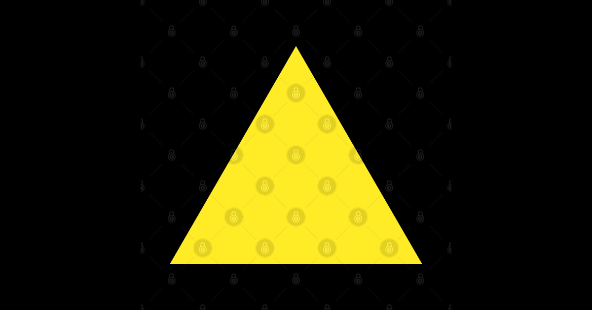 Yellow triangle - Yellow Triangle - Sticker | TeePublic