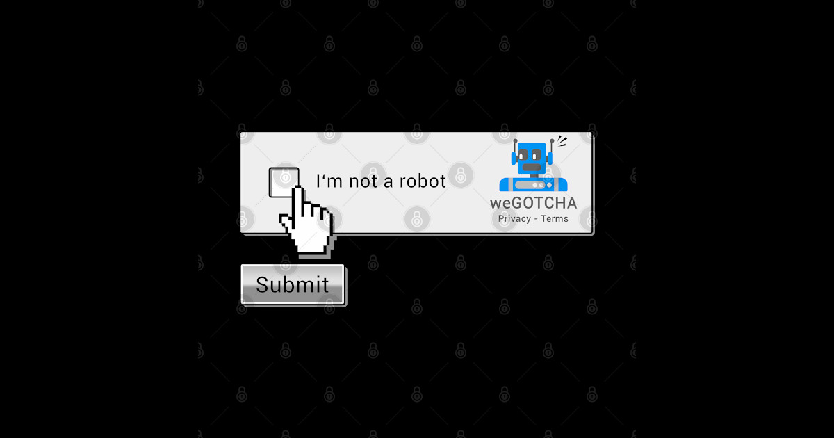 I'm not a robot checkbox - Robot - Sticker | TeePublic