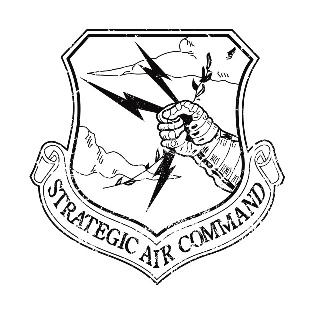 Strategic Air Command - Large Black Logo - Strategic Air Command - T ...