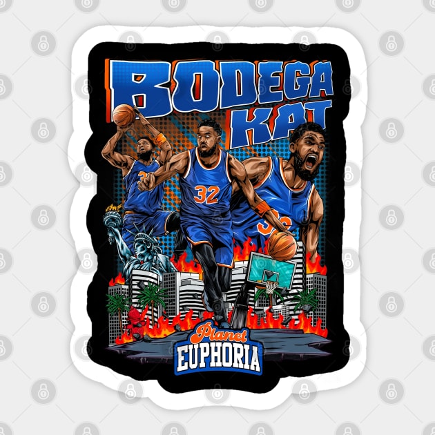 Karl-Anthony Towns Bodega KAT - Karl Anthony Towns - Sticker | TeePublic