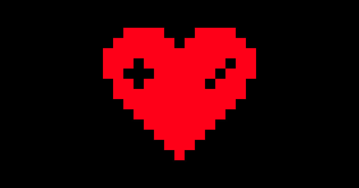 Gamer Heart - Gamer - Sticker | TeePublic