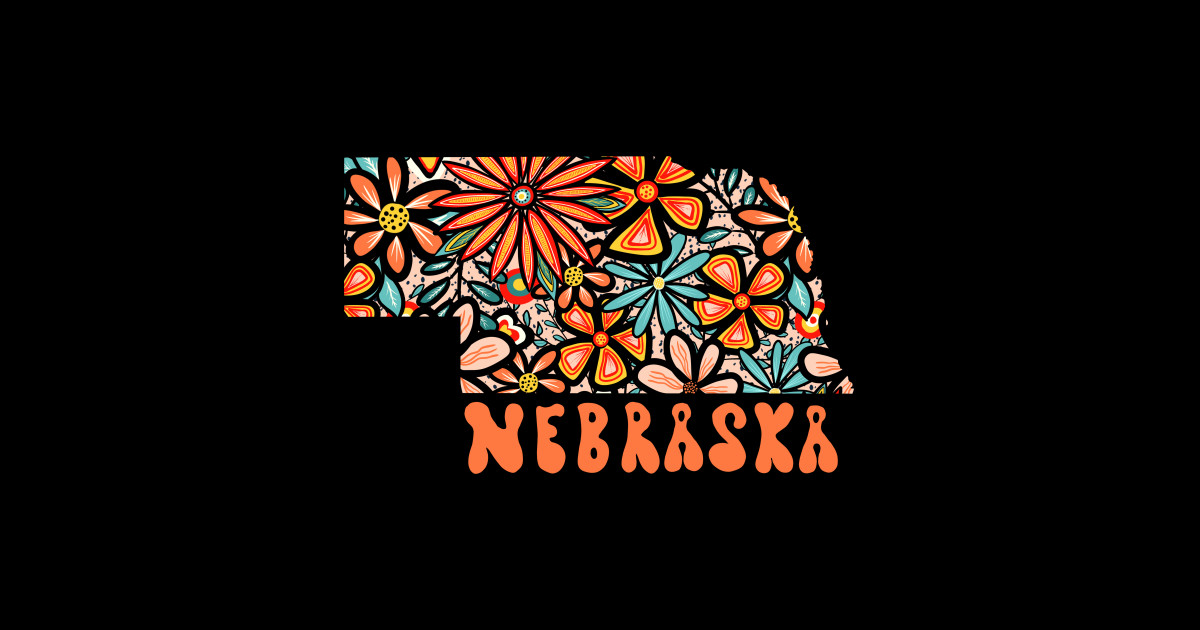 Nebraska State Design | Artist Designed Illustration Featuring Nebraska ...