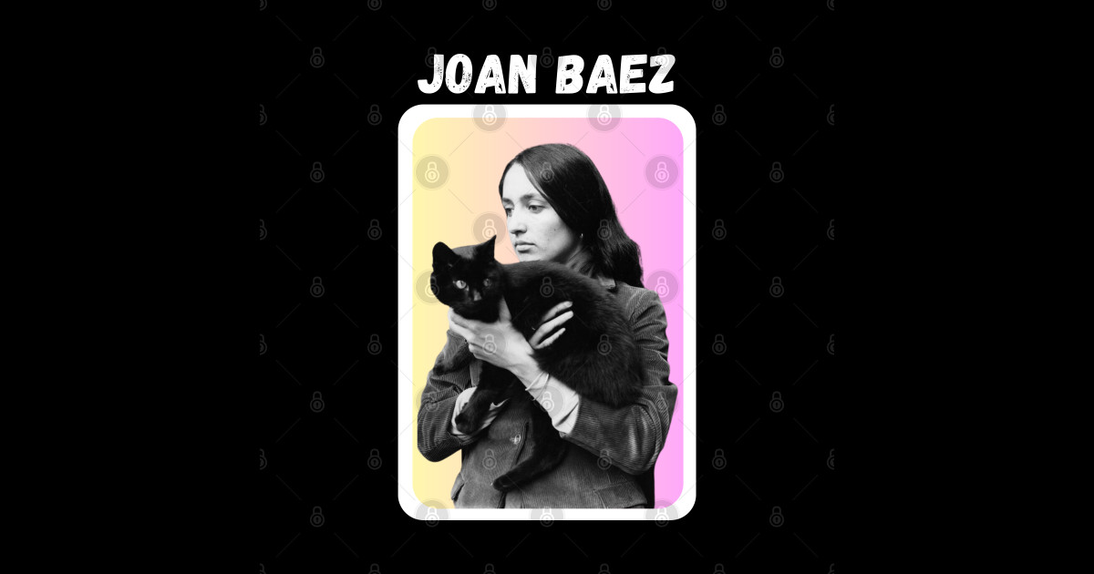 Joan baezz - Joan Baez - Sticker | TeePublic