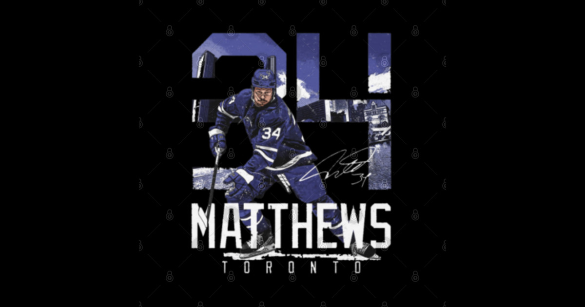 Auston Matthews Toronto Landmark - Auston Matthews - Sticker | TeePublic