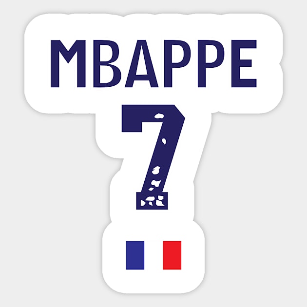 KYLIAN MBAPPE 7 - Mbappe - Sticker | TeePublic