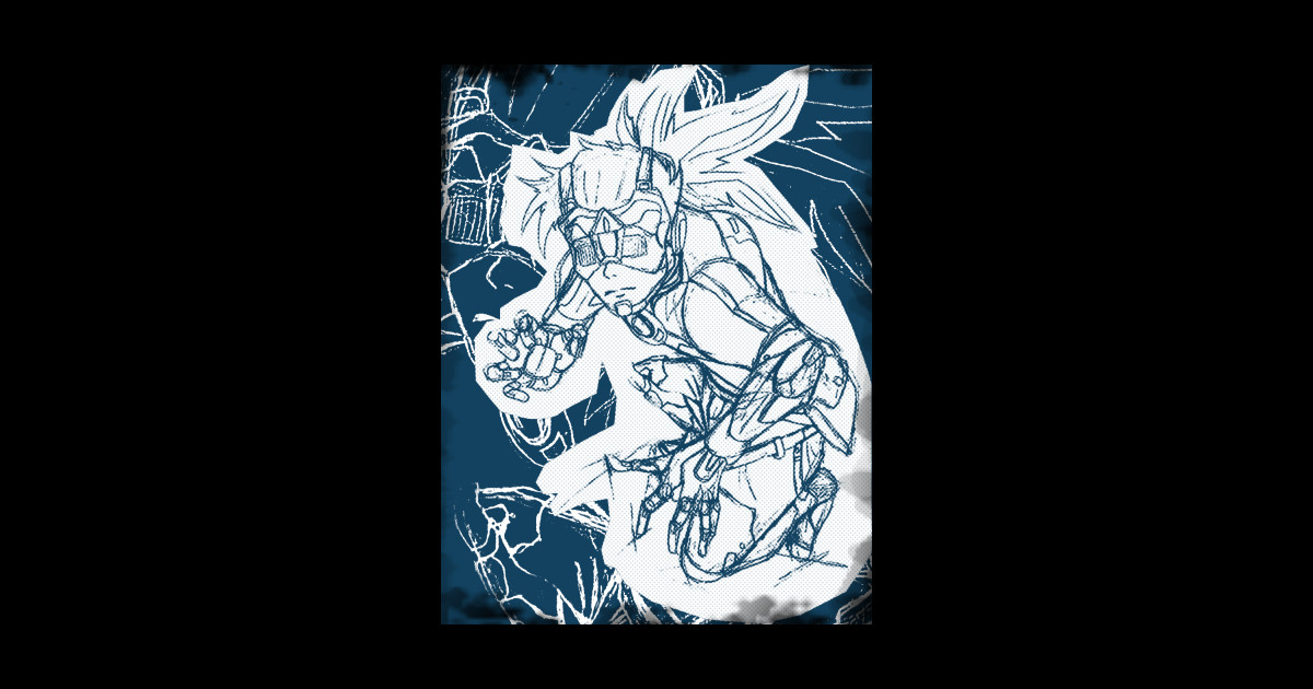 Cyberpunk a futuristic cyborg - Robot Cyberpunk - Sticker | TeePublic