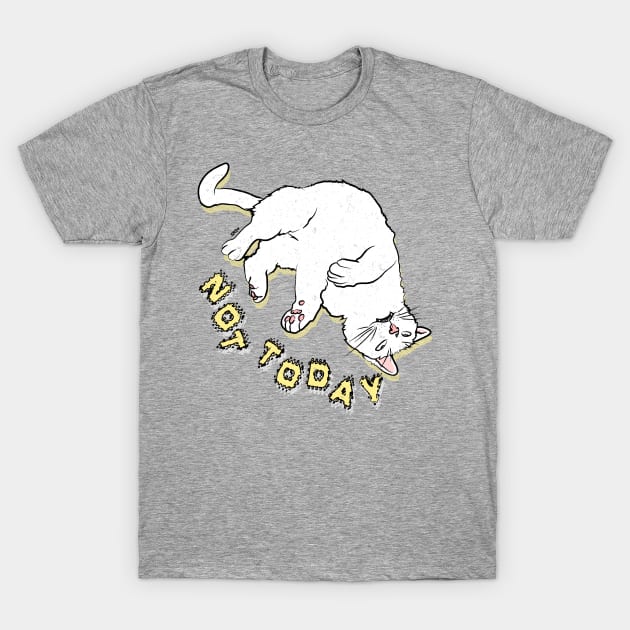 NOT TODAY Cat - Color - Social Distant Cat - T-Shirt | TeePublic