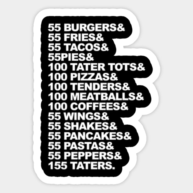 55 Burgers 55 Fries I Think You Should Leave - 55 Burgers 55 Fries I ...