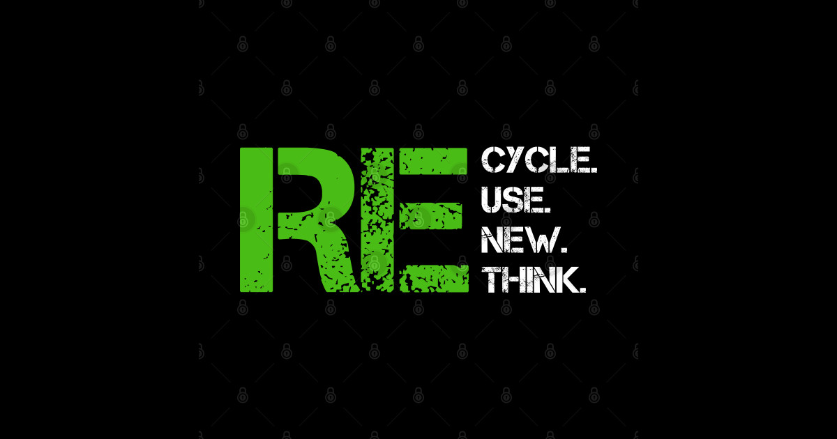 Reduce Reuse Recycle Rethink World Environment Day Gift - Reduce Reuse ...