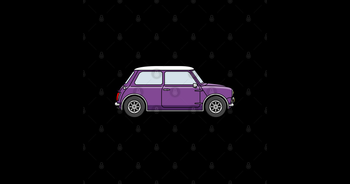 Classic Mini Cooper - Purple - Mini - Tapestry | TeePublic