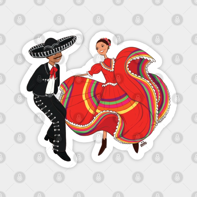 Jarabe Tapatio Dance - Mexican Jarabe Tapatio - Magnet | TeePublic