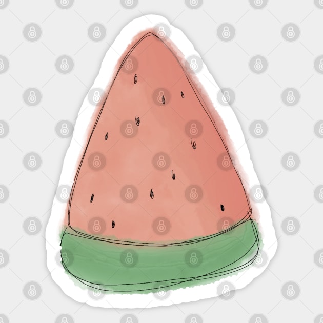 lil watercolor watermelon - Harry Styles - Sticker | TeePublic