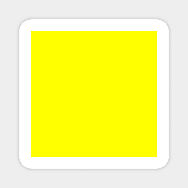 Bright Fluorescent Yellow Neon - Neon Yellow - Magnet | TeePublic