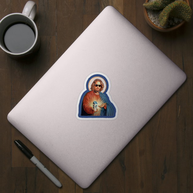 Saint the dude - The Dude - Sticker | TeePublic