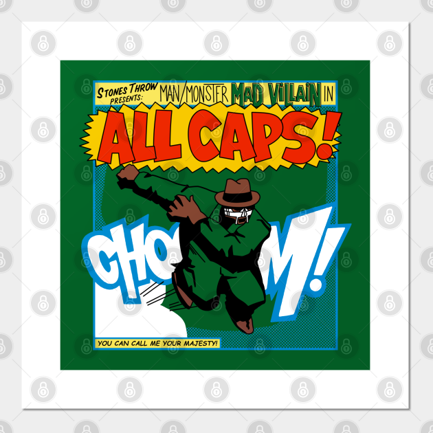mf doom all caps - Mf Doom - Posters and Art Prints | TeePublic