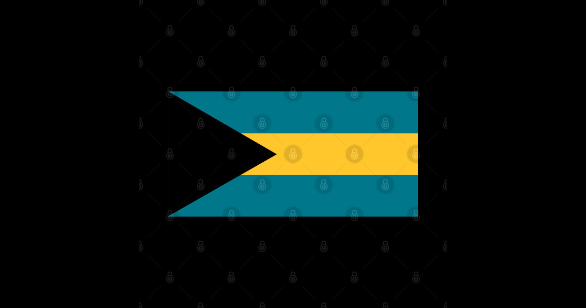 Bahamas Flag - Bahamas Flag - Sticker | TeePublic