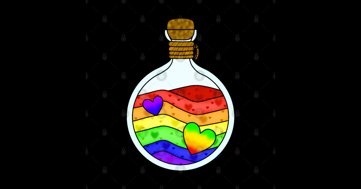 Homoromantic Potion - Homoromantic - Sticker | TeePublic