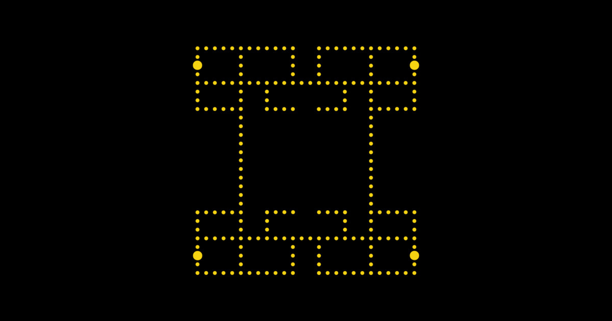 Pac-Map - Pacman - Sticker | TeePublic
