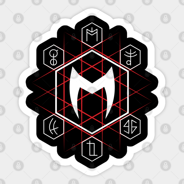 Rune Spell Scarlet - Wandavision - Sticker | TeePublic