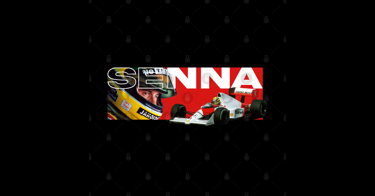 Ayrton Senna MP4 - Ayrton Senna - Sticker | TeePublic
