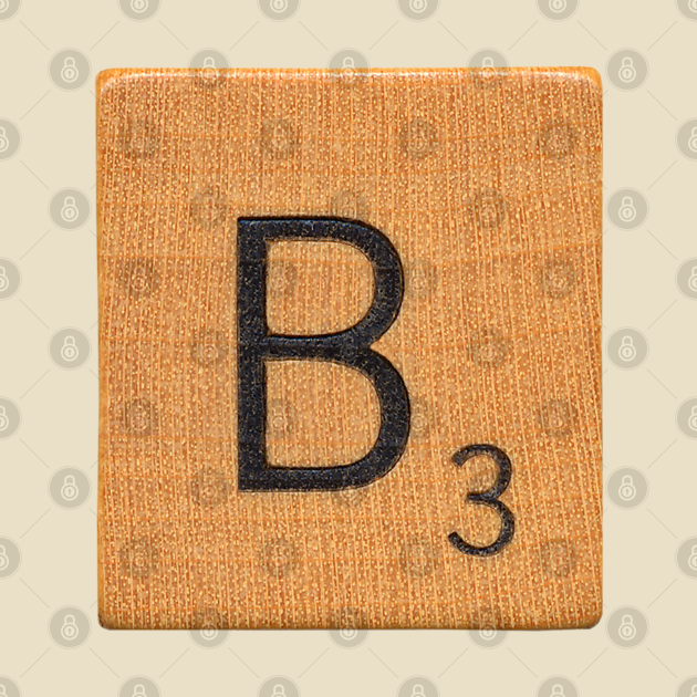 Scrabble Tile 'B' - Scrabble - T-Shirt | TeePublic