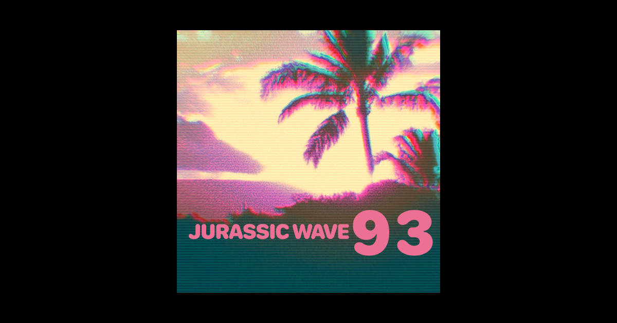 Jurassic wave 93 - 90s - Sticker | TeePublic