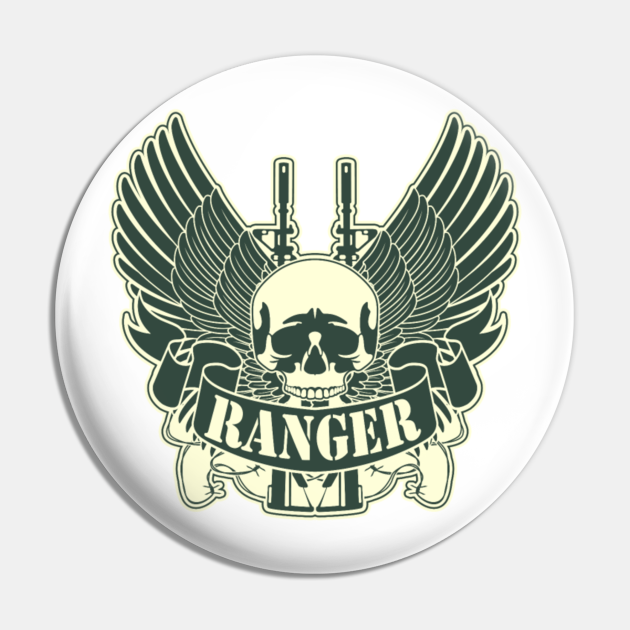 army ranger skull - Army - Pin | TeePublic