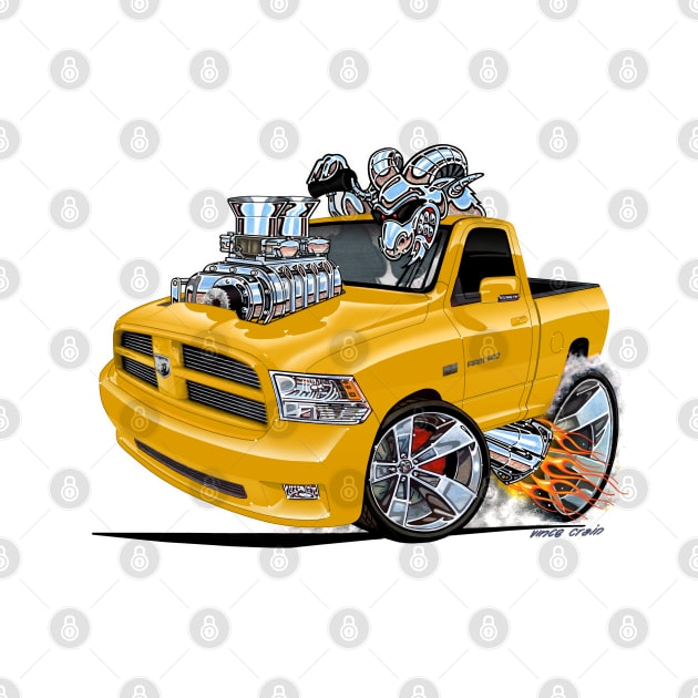 Dodge Ram Yellow - Truck - Mug | TeePublic