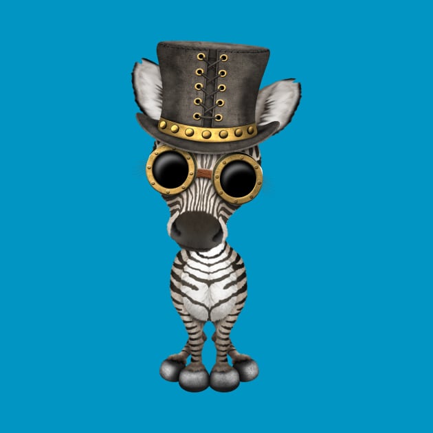 Steampunk Baby Zebra - Steampunk - Pin | TeePublic