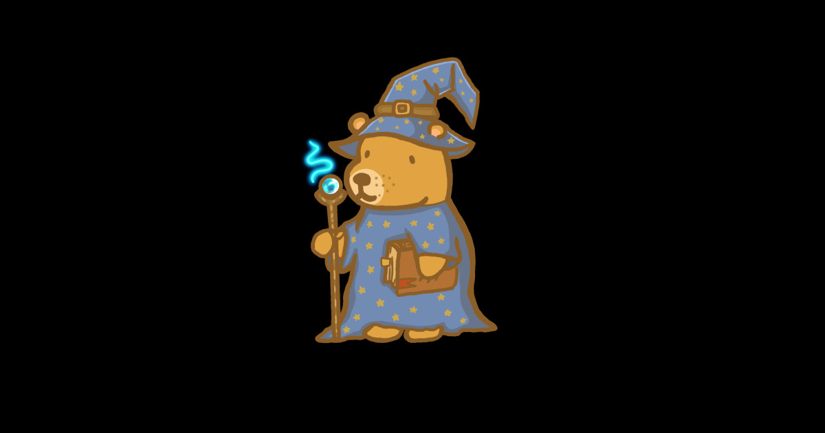 Maurice the Bear - Wizard - Bear - Sticker | TeePublic