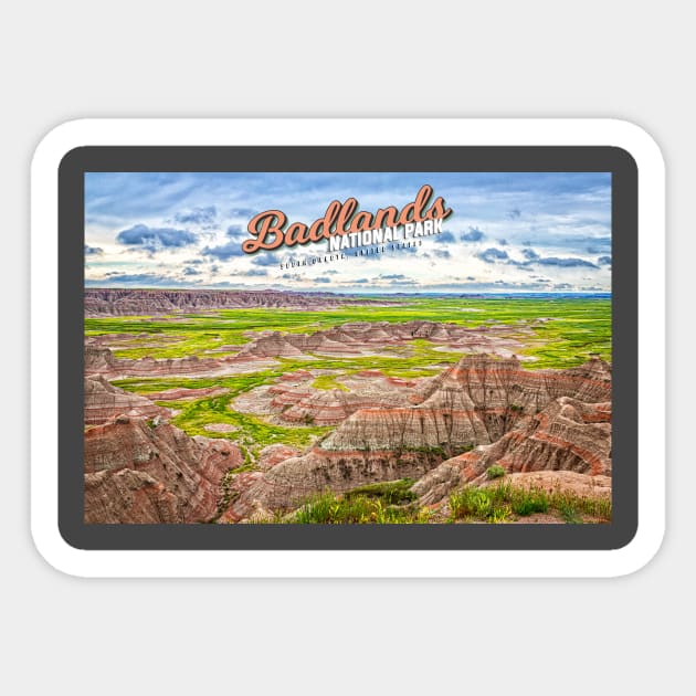 Badlands National Park - Badlands National Park - Sticker | TeePublic