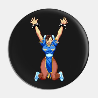 Black Chun Li Street Fighter Pins and Buttons for Sale | TeePublic