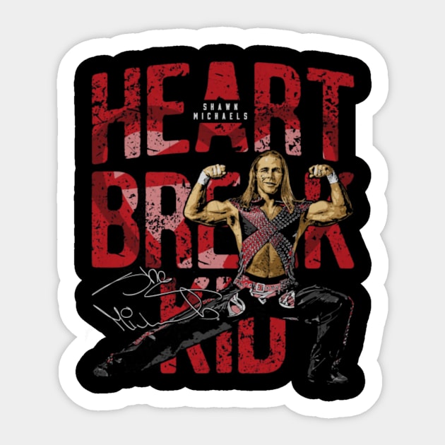 Shawn Michaels Heartbreak Kid - Shawn Michaels - Sticker | TeePublic