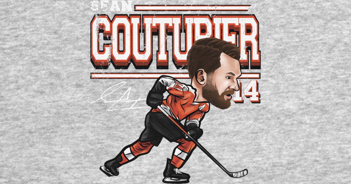Sean Couturier Philadelphia Cartoon - Sean Couturier - T-Shirt | TeePublic