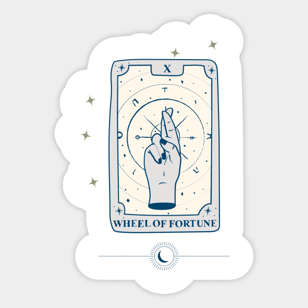 Wheel of fortune - Tarot - Sticker | TeePublic