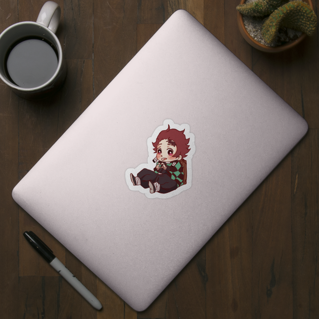 Tanjirou Kimetsu no yaiba - Demon Slayer - Sticker | TeePublic