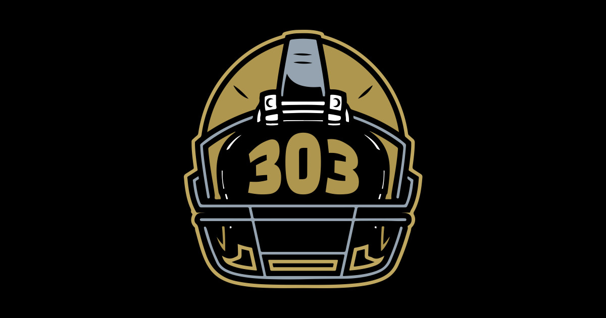 Retro Football Helmet Area Code 303 Boulder Colorado Football - 303 ...