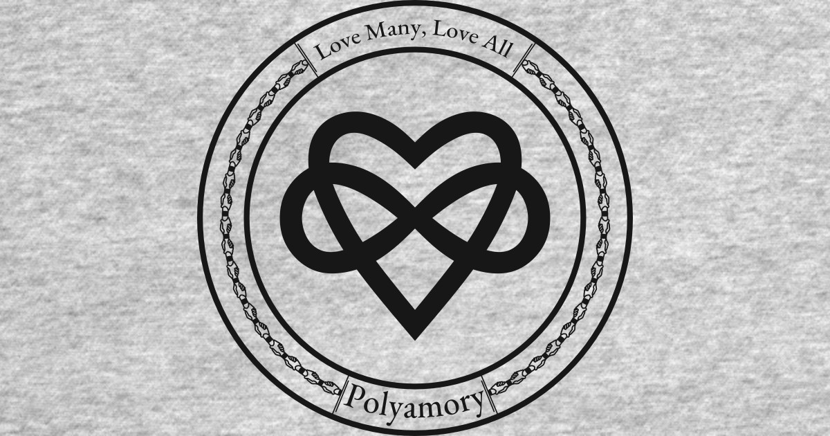 Polyamory, Love many, Love all Clear - Polyamorous Pride - T-Shirt ...