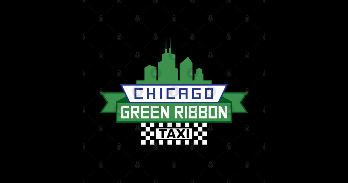 Chicago Green Ribbon Taxi Logo - Fan Art illustration - Tv Shows ...