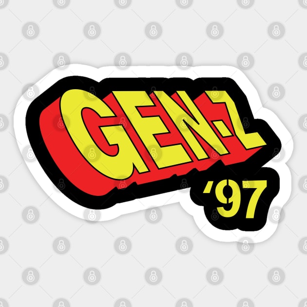 Gen-Z 97 - Gen Z 97 - Sticker | TeePublic