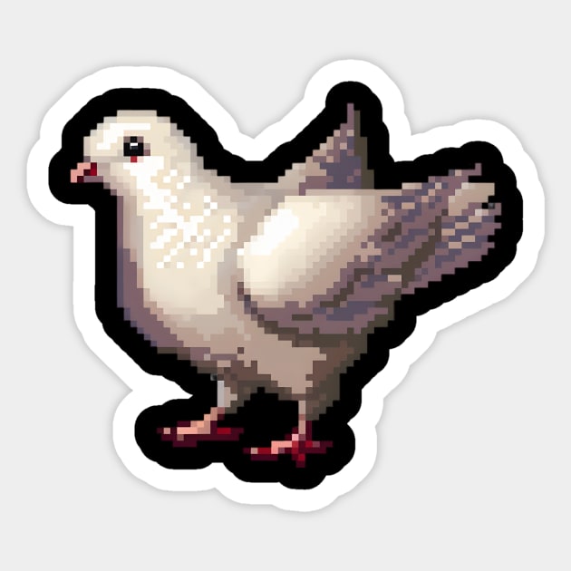 Pixel Dove - Dove - Sticker | TeePublic