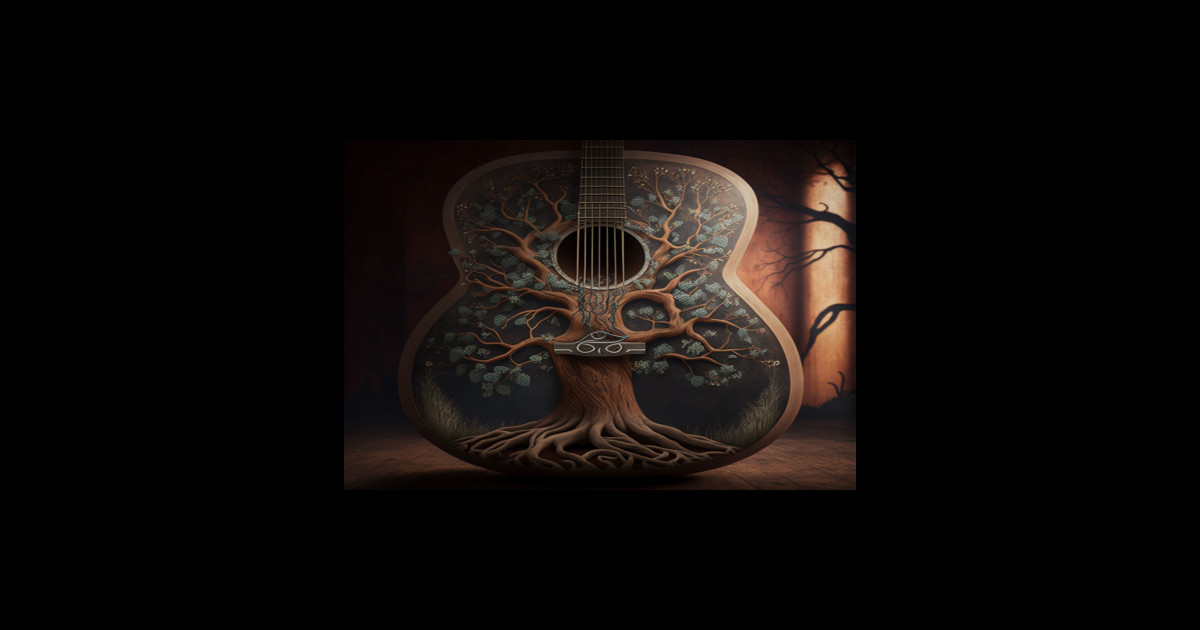 Acoustic Guitar Tree Of Life / Unwind Art Work Design - Unwind Artwork ...