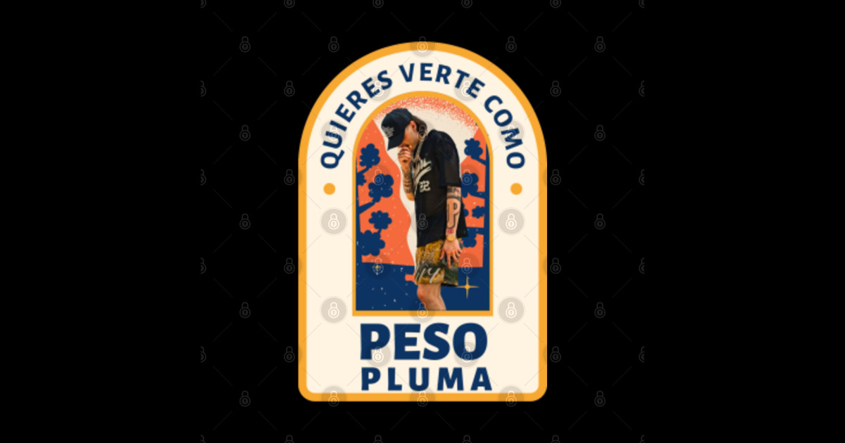 Peso pluma t-shirt - Peso Pluma - Sticker | TeePublic
