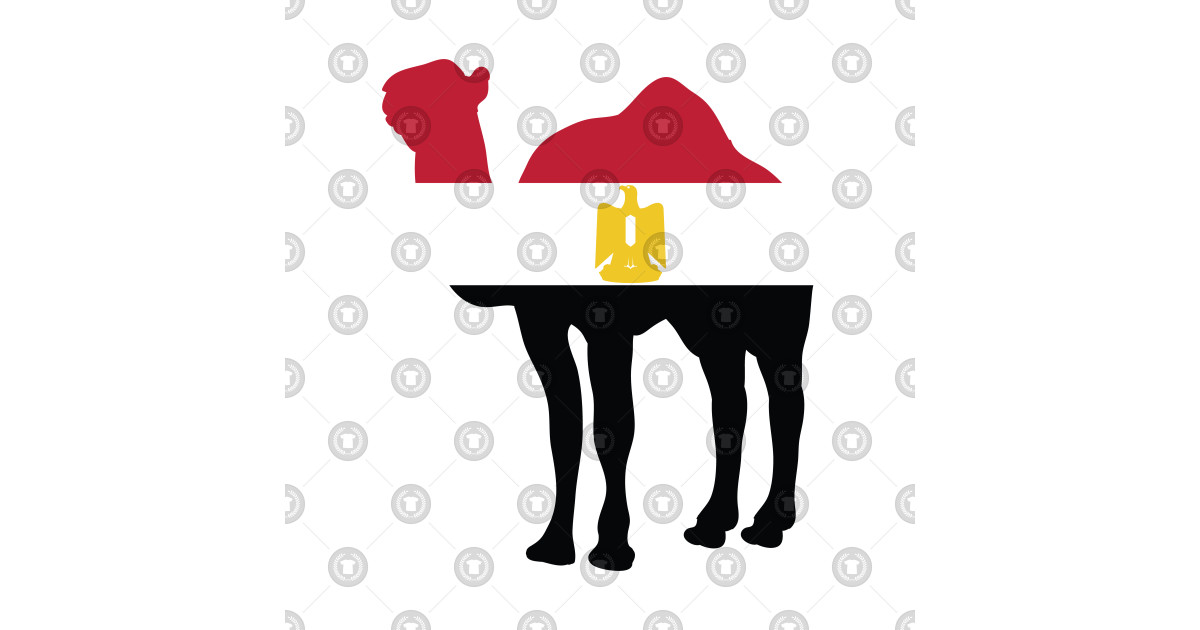 Egypt Camel Flag - Egypt - Sticker | TeePublic